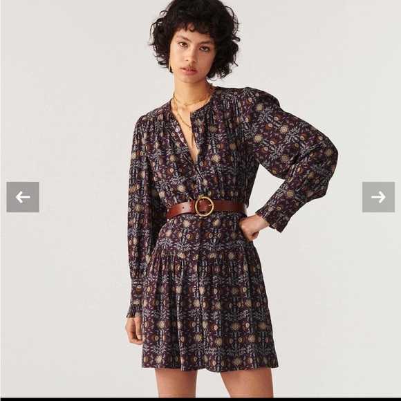 ba&sh | Dresses | Bash Paris Tracy Dress Autumn Long Sleeve Purple 3 Us ...
